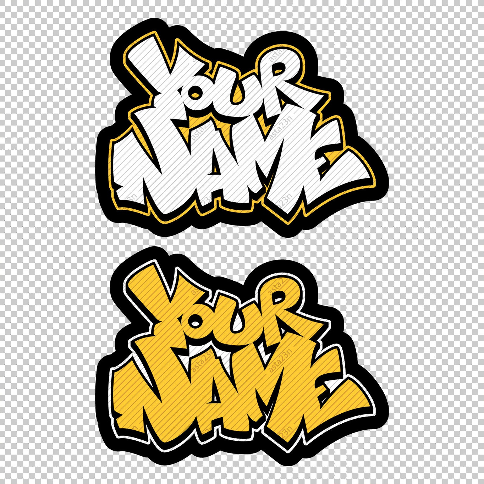 CUSTOM Graffiti NAME 3, Street Art Urban Wall Tag Style Font, Digital ...
