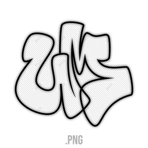 UM Initials Graffiti Tag | Urban Street Art Calligraphic Style ...