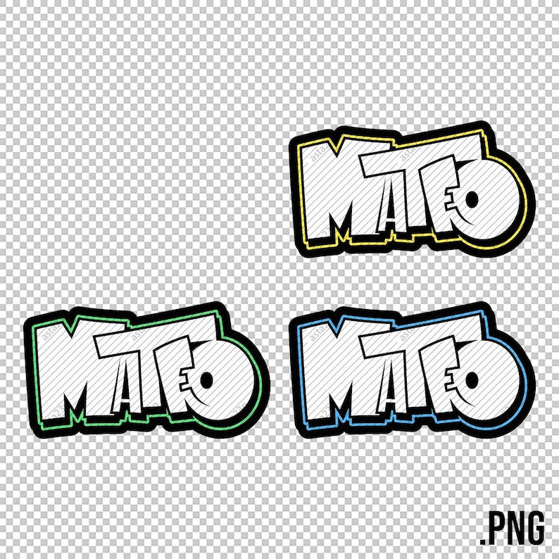 MATEO Graffiti NAME - Street Art Urban Wall TAG - Layered Vector ...