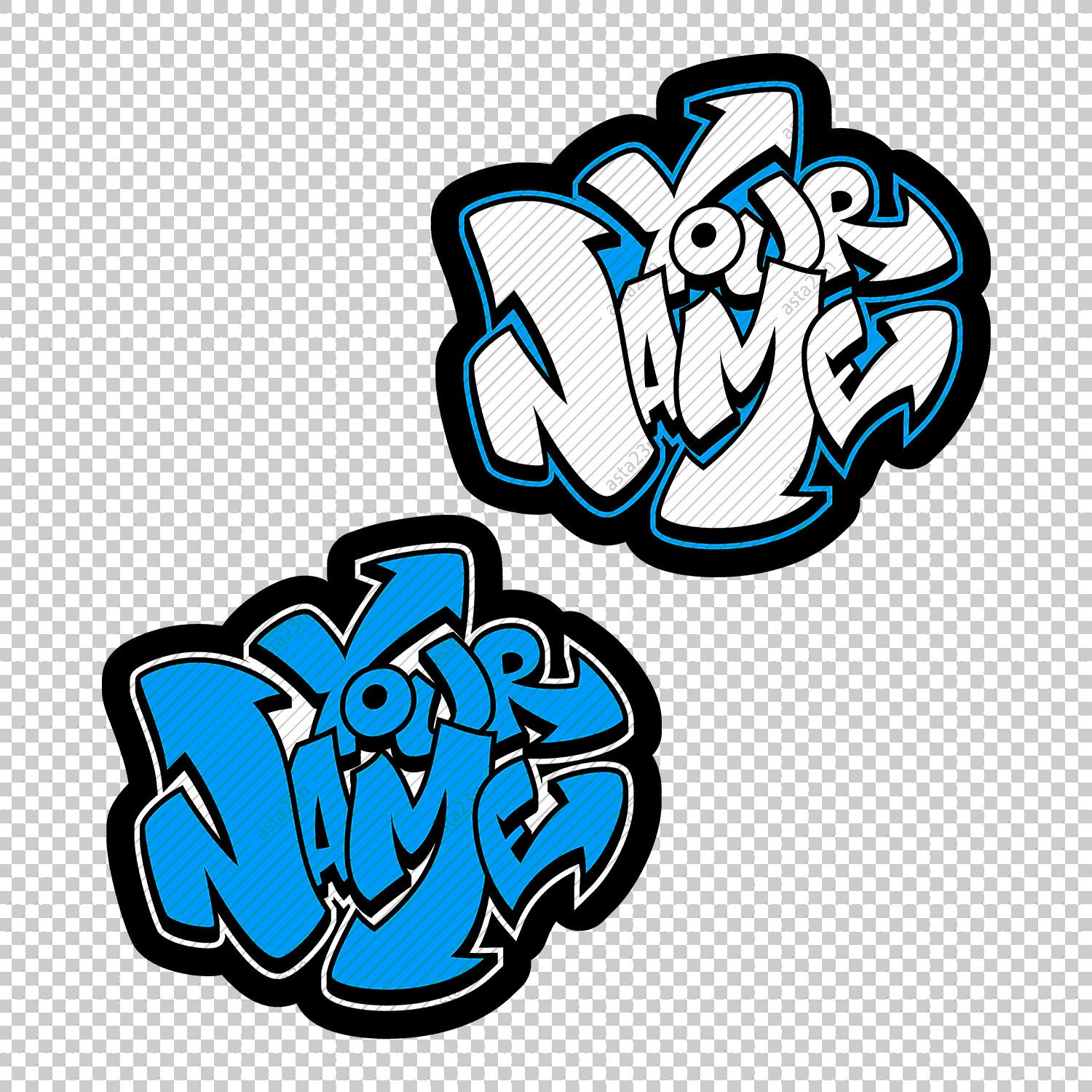 CUSTOM Graffiti NAME 2, Street Art Urban Wall Tag Style Font, Digital ...