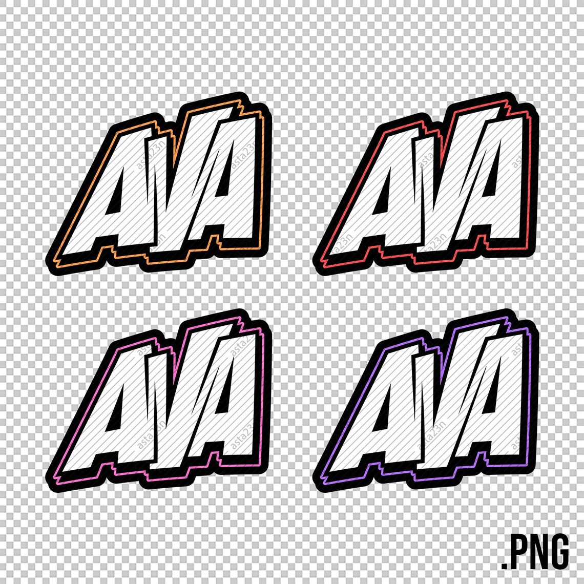 AVA Graffiti NAME - Street Art Urban Wall TAG - Layered Vector Download ...