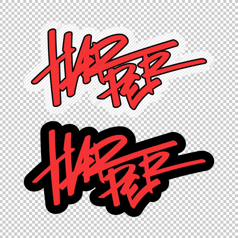 HARPER Graffiti Name, Street Art Urban Wall Tag Style Font, Digital PNG ...
