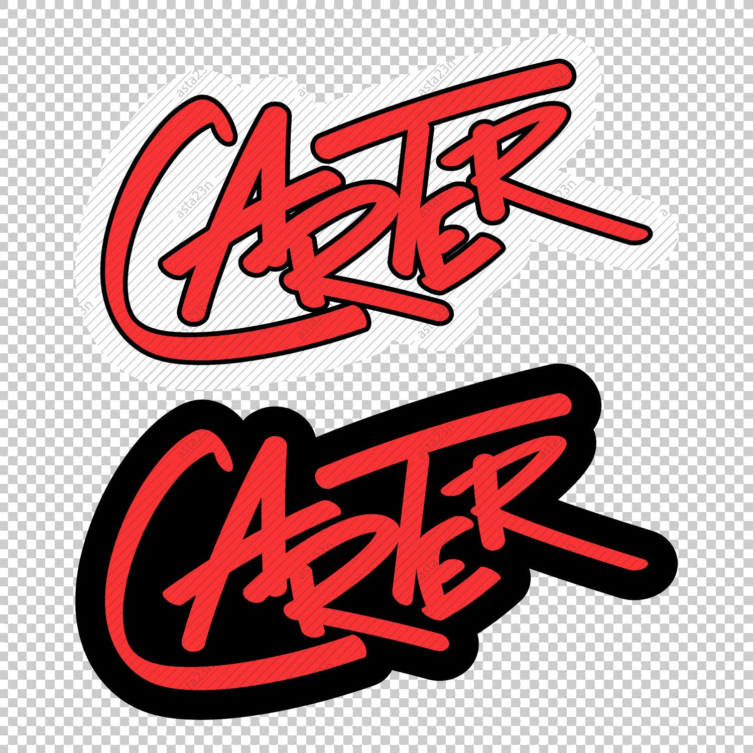 CARTER Graffiti Name, Street Art Urban Wall Tag Style Font, Digital PNG ...
