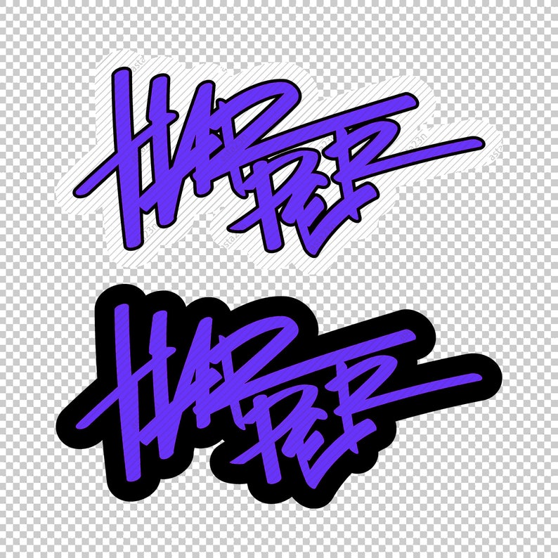 HARPER Graffiti Name, Street Art Urban Wall Tag Style Font, Digital PNG ...