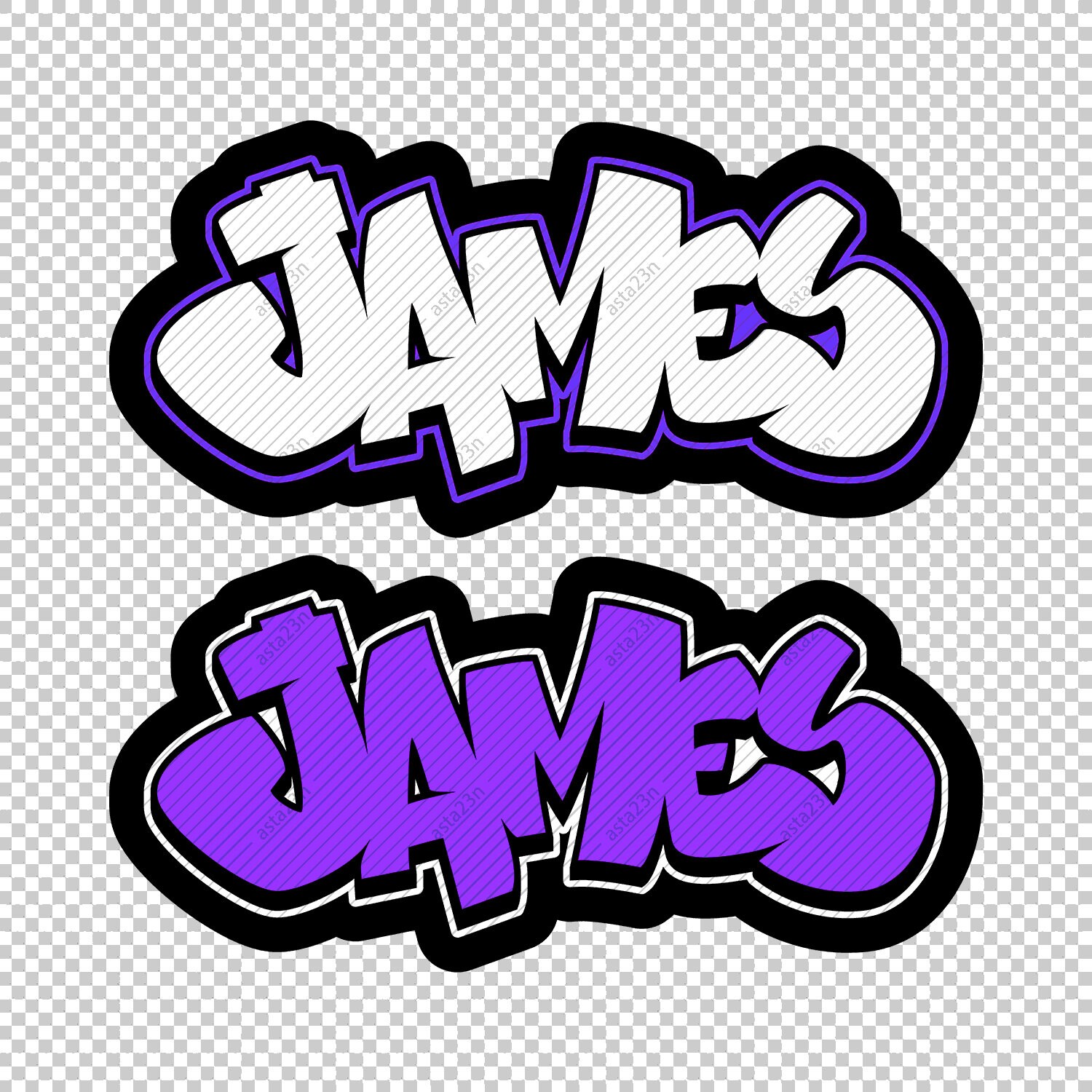 JAMES Graffiti Name, Street Art Urban Wall Tag Style Font, Digital PNG ...