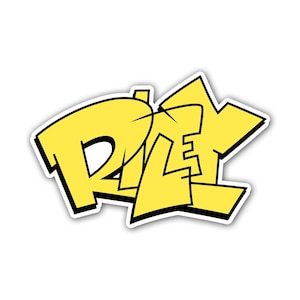 RILEY Graffiti NAME - Street Art Urban Wall TAG - Layered Vector ...