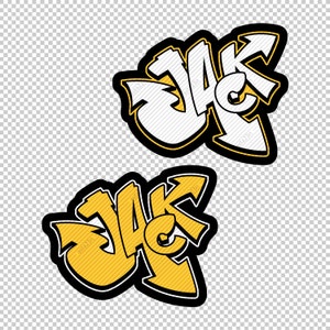 JACK Graffiti Name, Street Art Urban Wall Tag Style Font, Digital PNG ...
