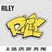RILEY Graffiti NAME - Street Art Urban Wall TAG - Layered Vector ...