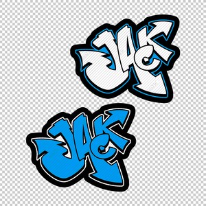 JACK Graffiti Name, Street Art Urban Wall Tag Style Font, Digital PNG ...