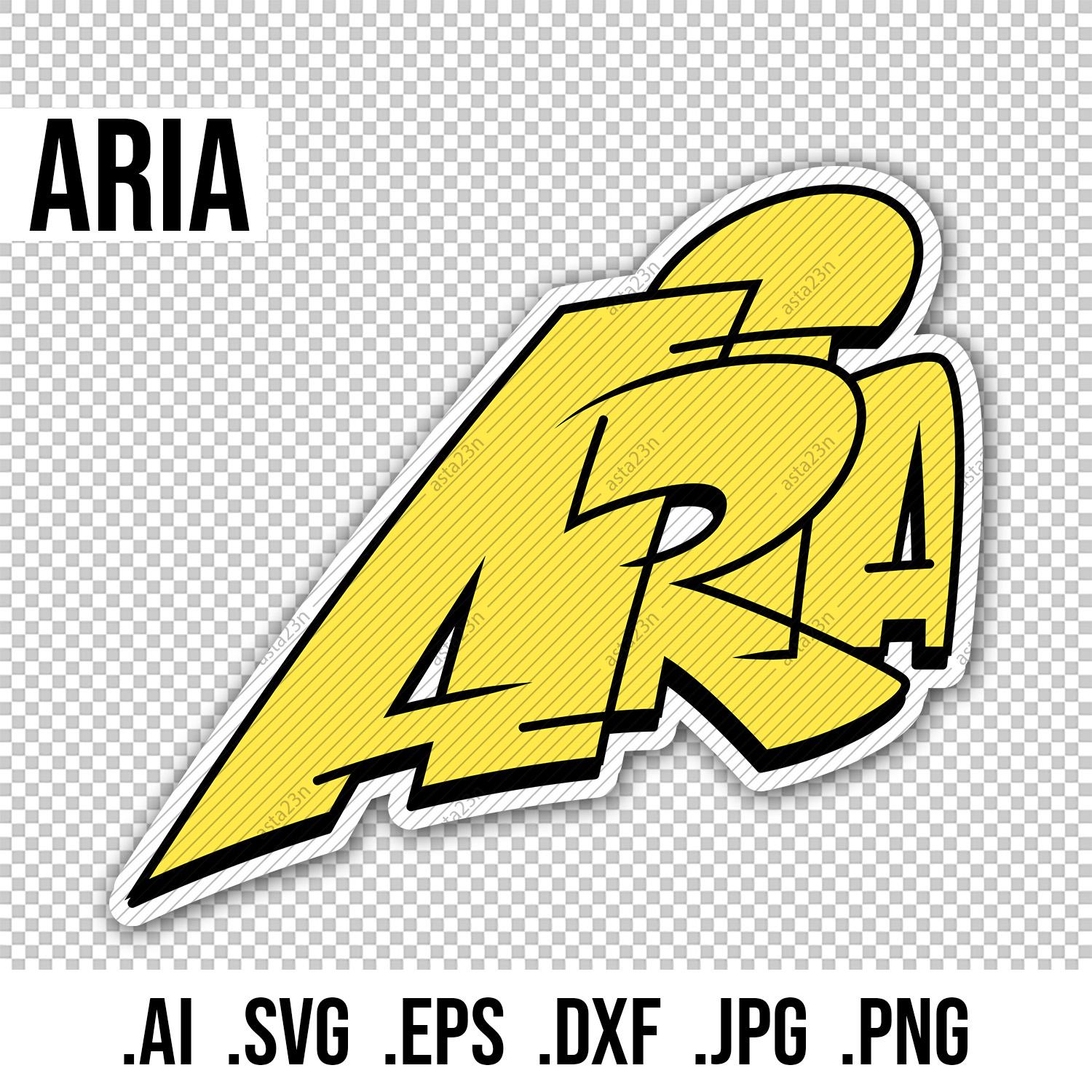 ARIA Graffiti NAME - Street Art Urban Wall TAG - Layered Vector ...