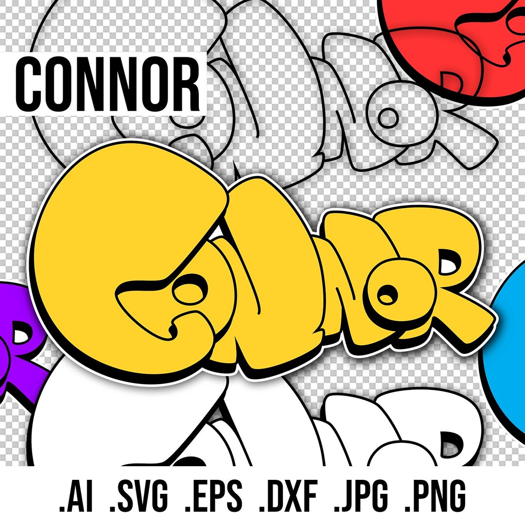 CONNOR Name in GRAFFITI Drawing, Street Art Urban Wall Tag Style ...