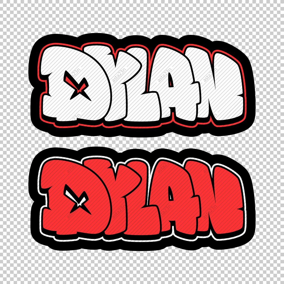DYLAN Graffiti Name, Street Art Urban Wall Tag Style Font, Digital PNG ...