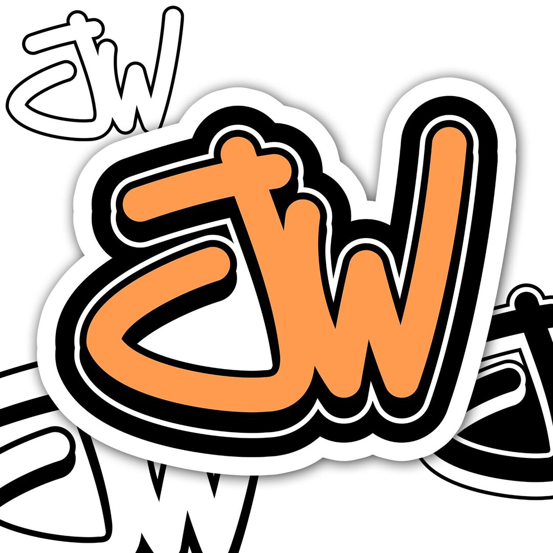 JW Graffiti INITIALS - Street Art Urban Wall TAG - Layered Vector ...