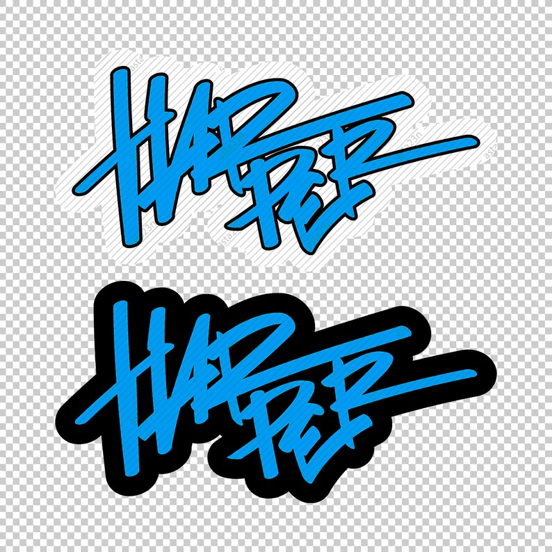 HARPER Graffiti Name, Street Art Urban Wall Tag Style Font, Digital PNG ...