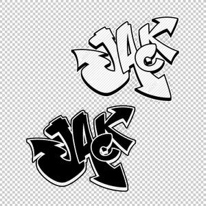 JACK Graffiti Name, Street Art Urban Wall Tag Style Font, Digital PNG ...
