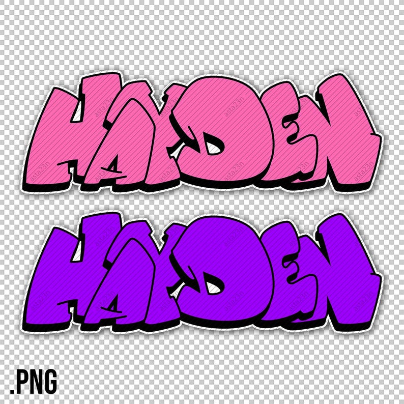 HAYDEN Name in GRAFFITI Drawing, Street Art Urban Wall Tag Style ...