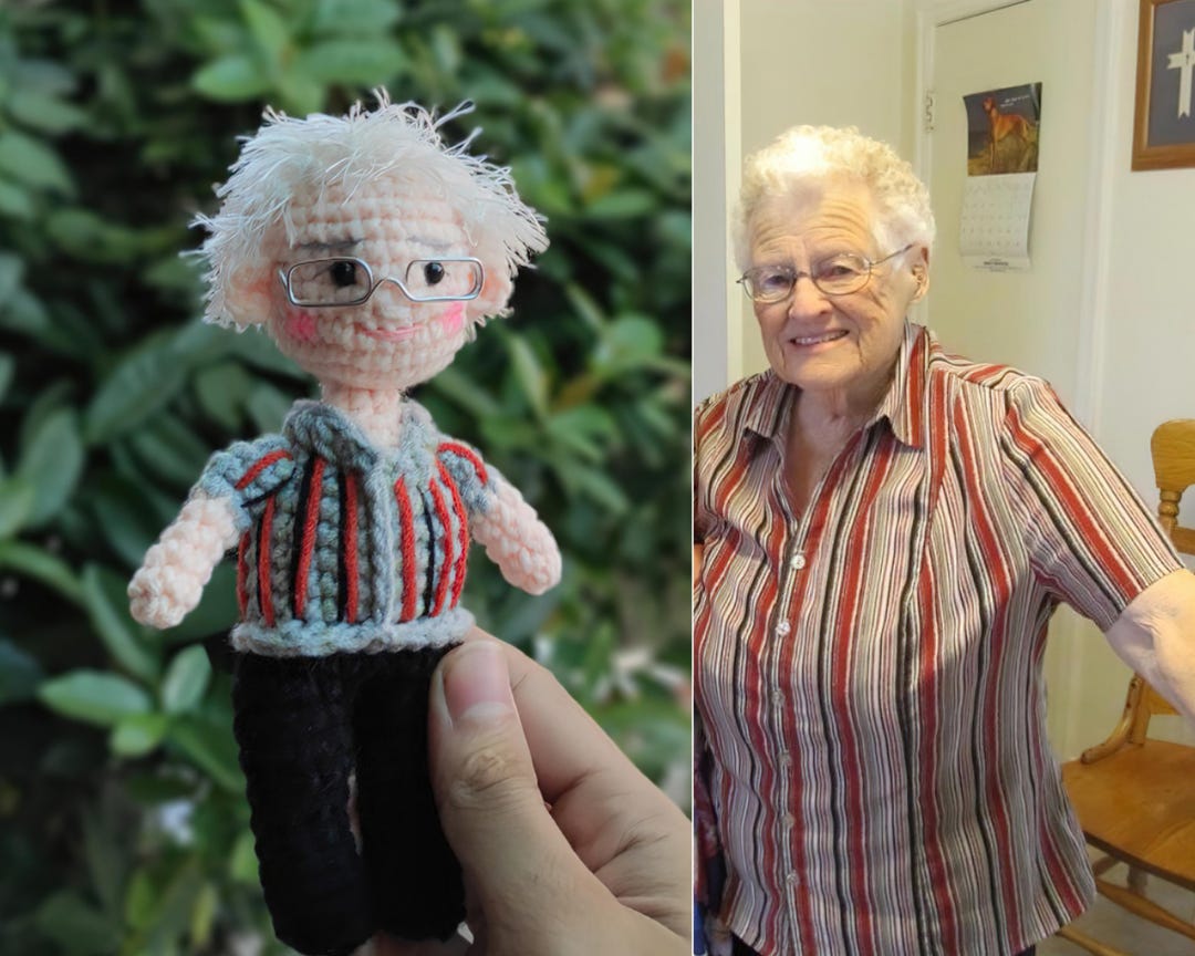 Custom Crochet Doll, Custom Family Portrait, Loss of Mom, Sympathy ...
