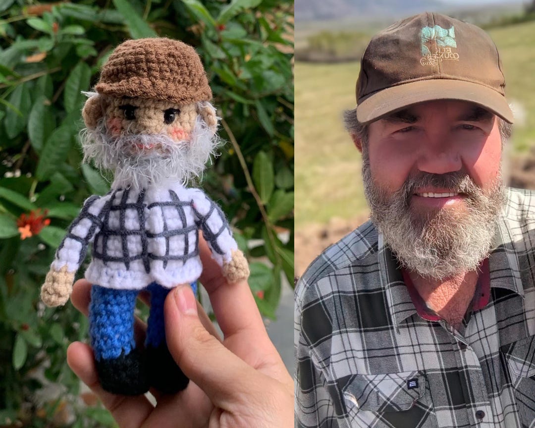 Custom Crochet Doll, Family Loss Portrait, Similar Doll, Remembrance ...