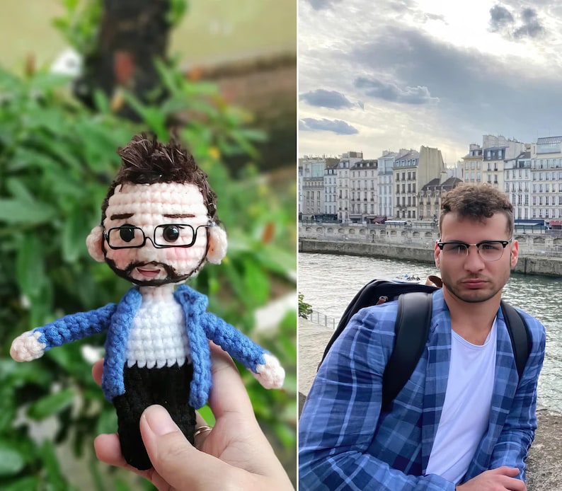 Custom Crochet Doll, Family Loss Portrait, Similar Doll, Remembrance ...