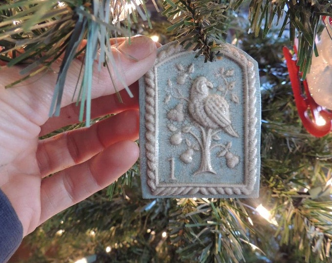 Set of 12 Hand Pressed Springerle Cookie 12 Days of Christmas Ornaments ...