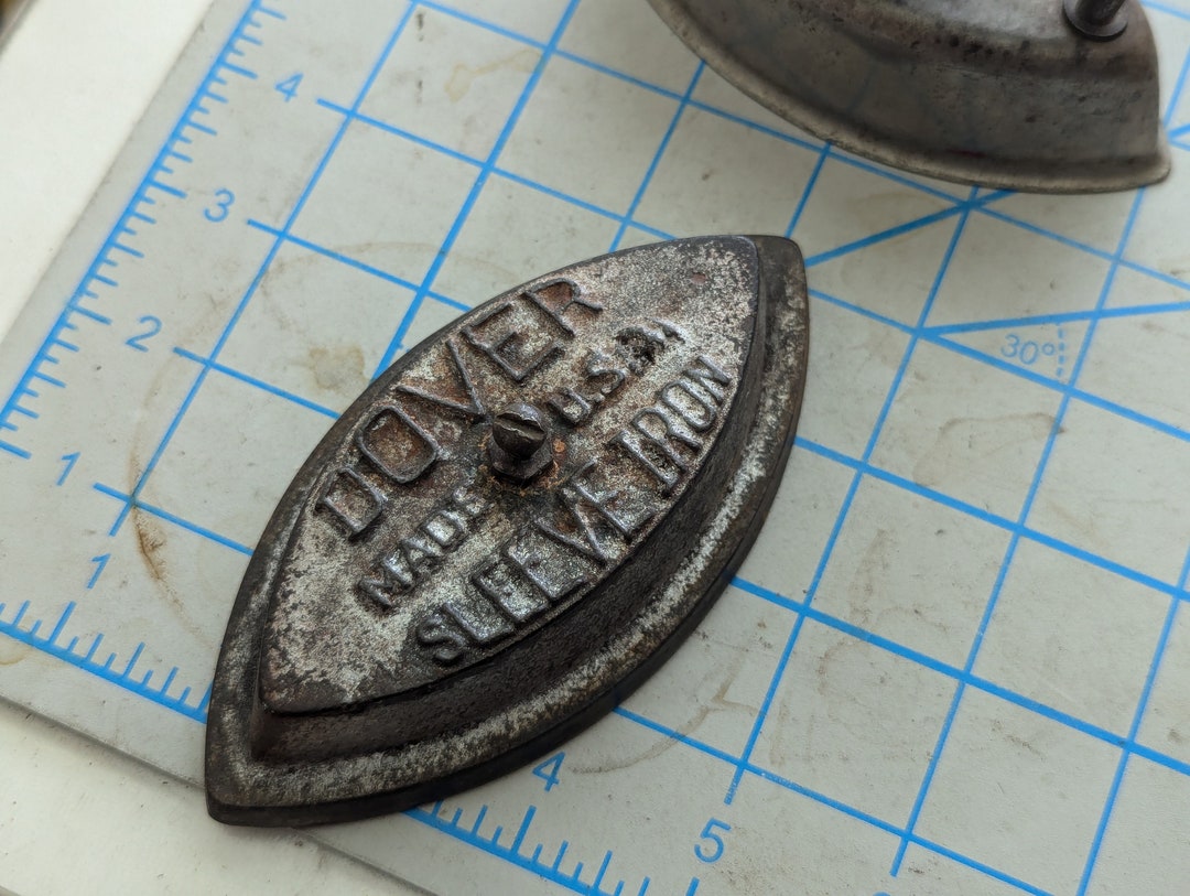 Antique Dover Sleeve Iron Small Metal With Black Wooden Handle - Etsy