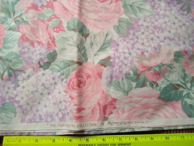 1 Yd Large Pastel Floral Fabric coventry by - Etsy