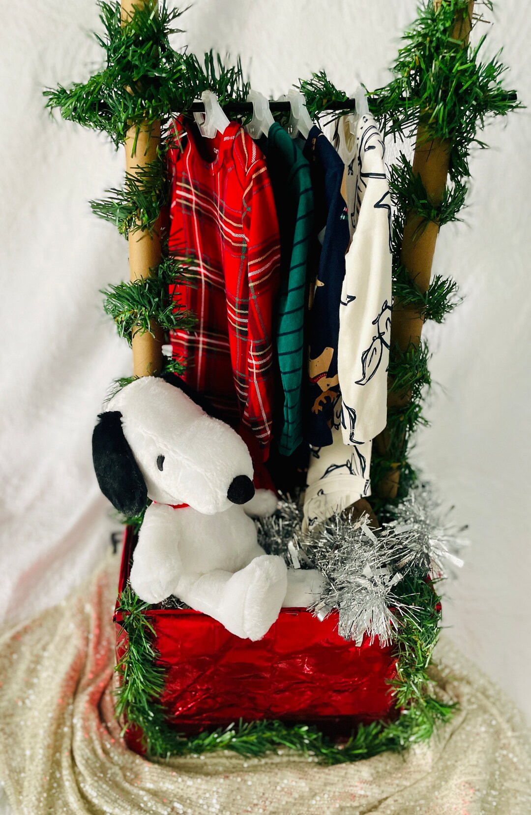 Charlie Brown Christmas Themed Baby Crate Box Peanuts Themed Baby Gift ...