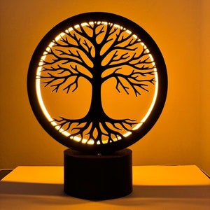 Lamp With Tree of Life Design 3D Printed LED - Etsy
