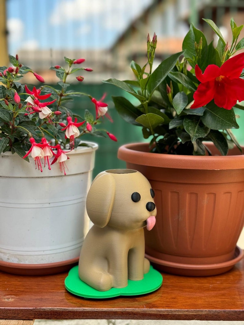 Unique 3D Printed Dog Vase - Handcrafted in Italy With PLA Material - Etsy