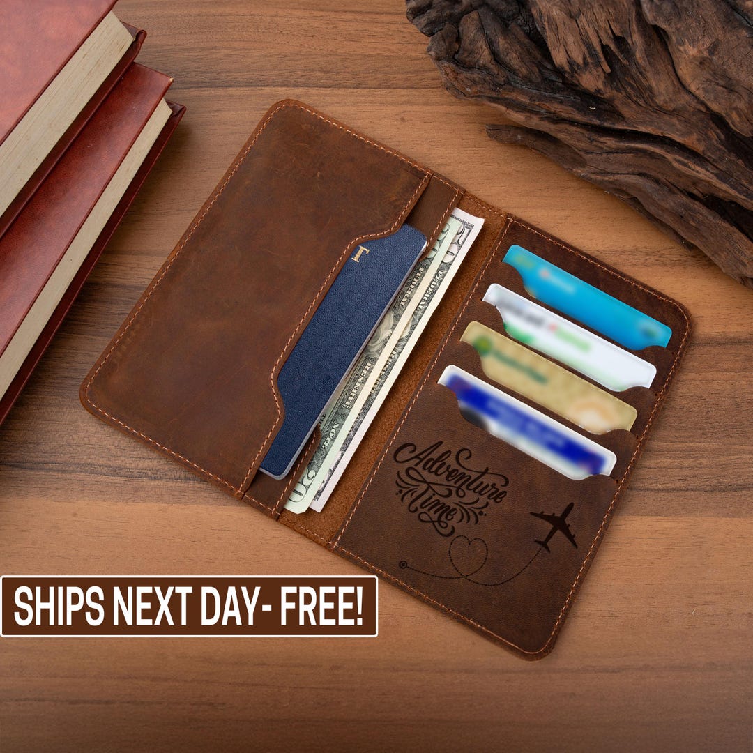 Leather Passport Cover Personalized, Leather Passport Holder, Passport ...