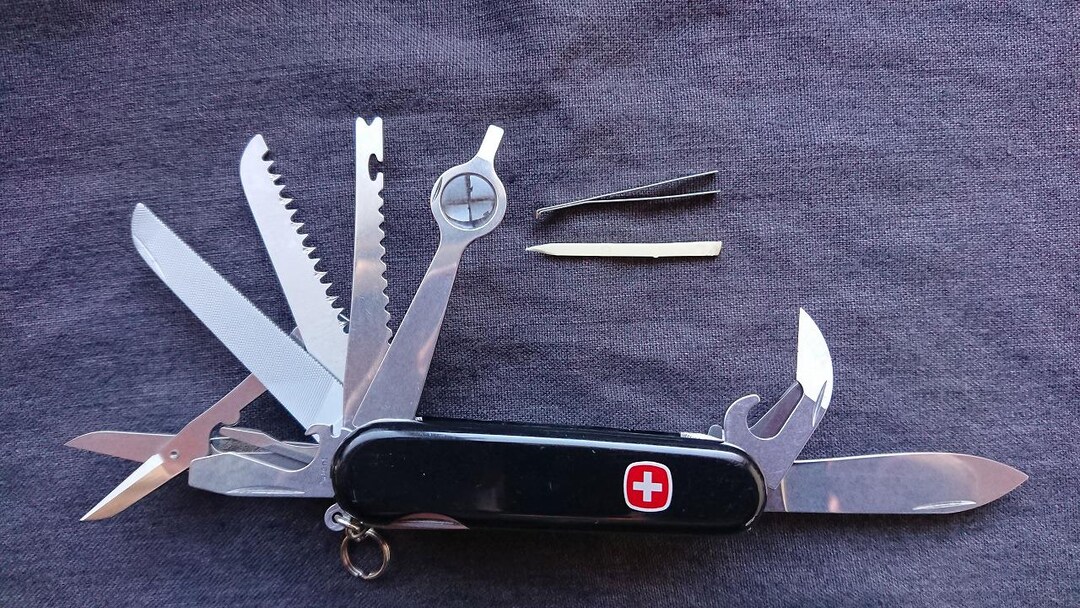 Wenger Champ Black Scales, Swiss Army Knife - Etsy