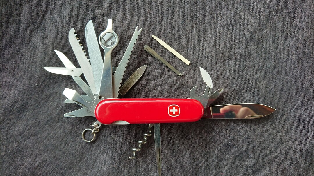 Wenger Champ Red Scales With Box, Swiss Army Knife - Etsy