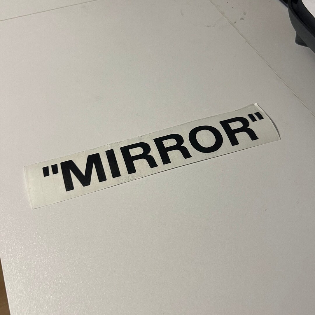 Custom Mirror Quotation Marks Decal, Mirror Decal, Hype Decal ...