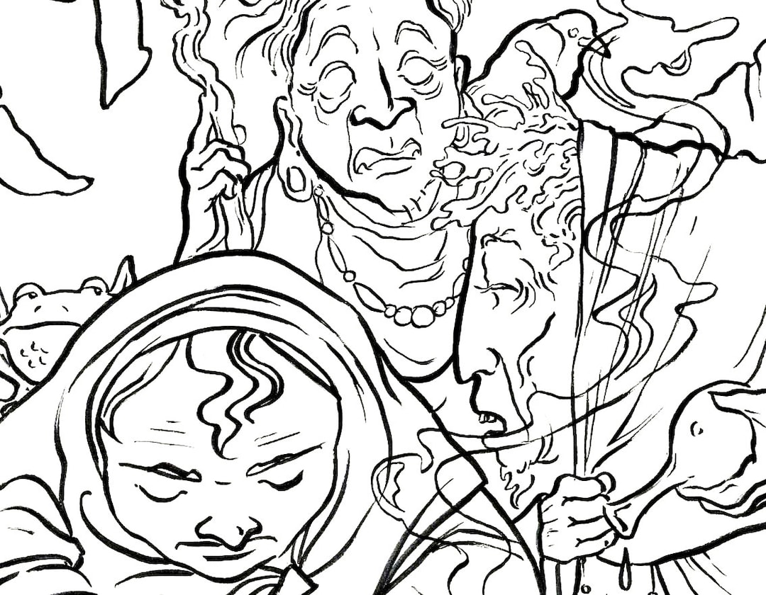 Macbeth - the Coloring Page - Etsy