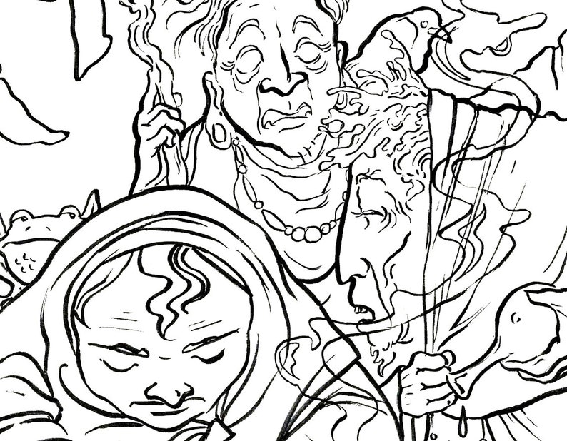 Macbeth - the Coloring Page - Etsy