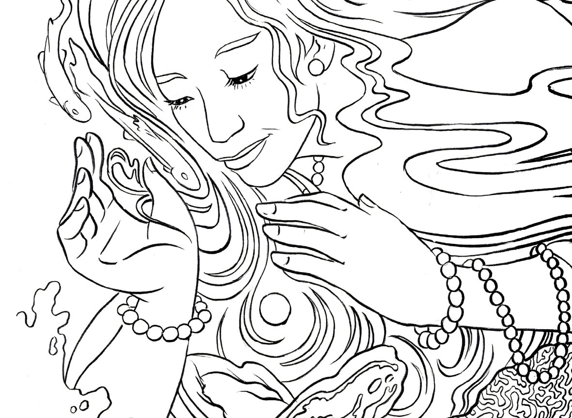 Mother of Pearl - Coloring Page - Etsy
