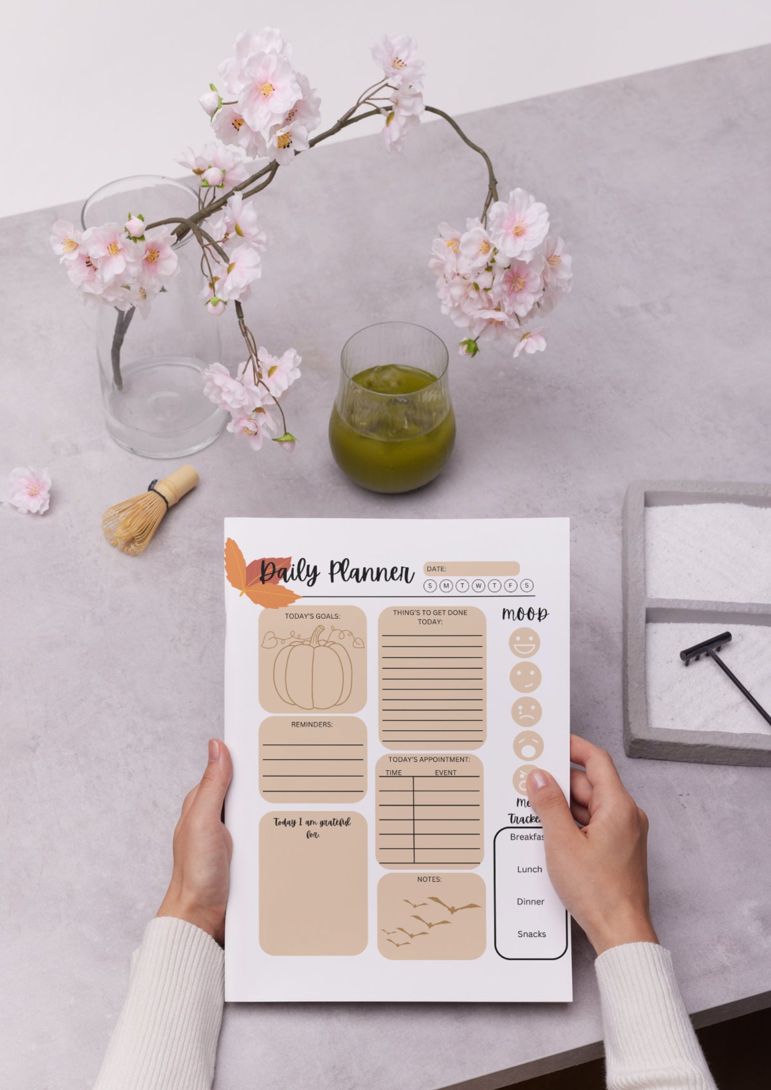 PRINTABLE DAILY PLANNER | Printable Productivity Day Planner for Work ...