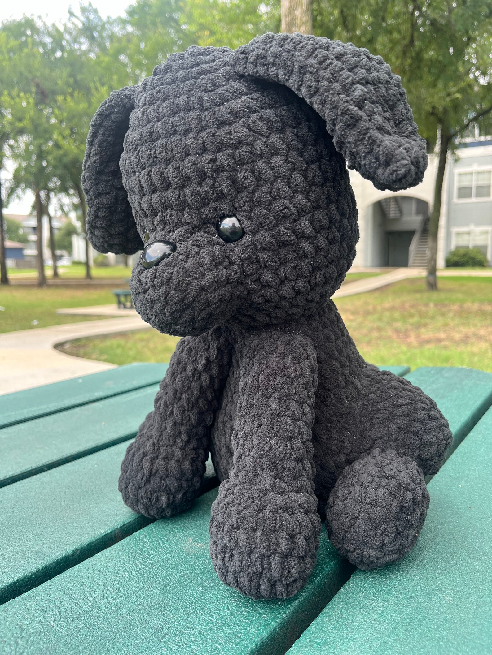 Crochet Labrador, Dog Plushie, Dog Crochet Plushie, Black Labrador Dog ...