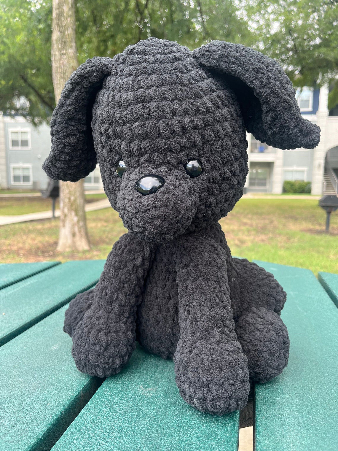Crochet Labrador, Dog Plushie, Dog Crochet Plushie, Black Labrador Dog ...