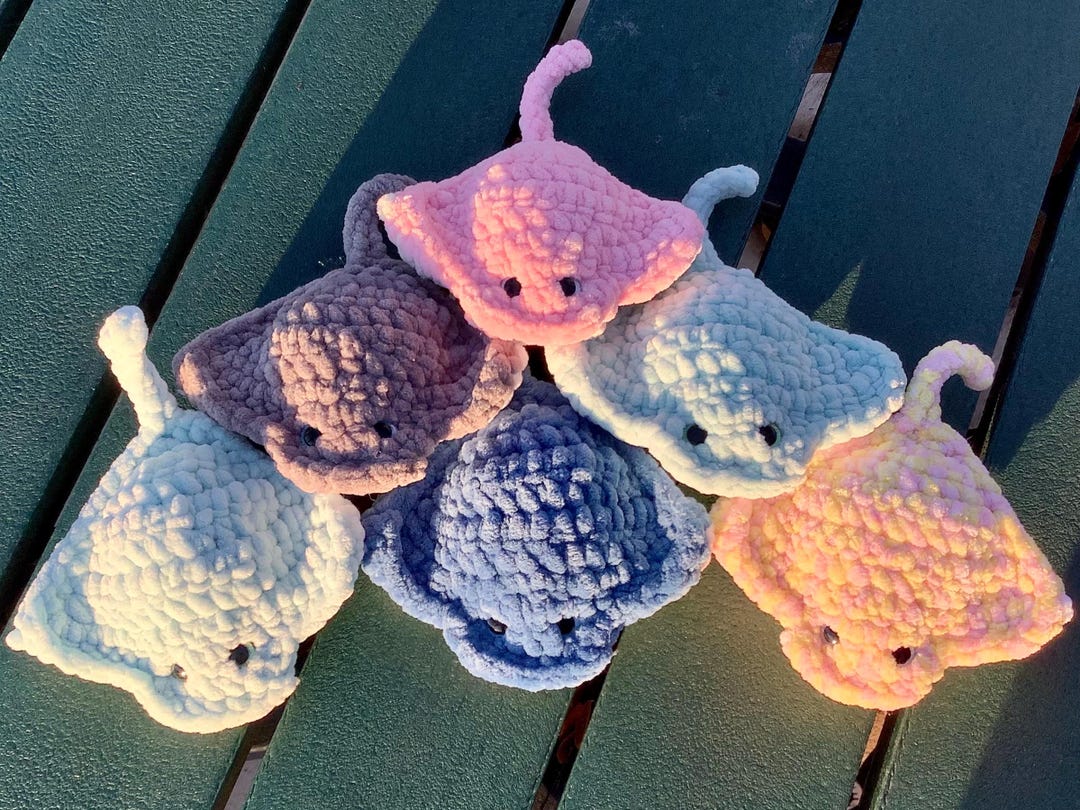 Crochet Stingray, Stingray, Plushie, Amigurumi, Ray, Crochet, Crochet ...