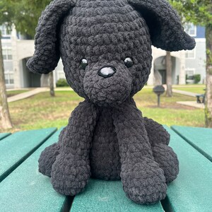 Crochet Labrador, Dog Plushie, Dog Crochet Plushie, Black Labrador Dog ...