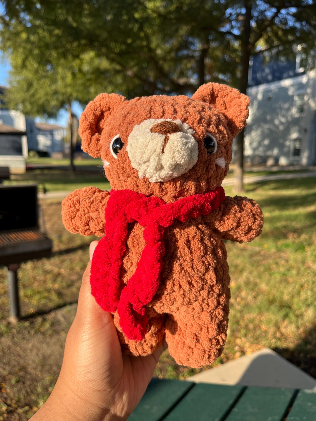 Crochet Bear, Plushie, Amigurumi, Fall Bear, Crochet Bears, Cute ...