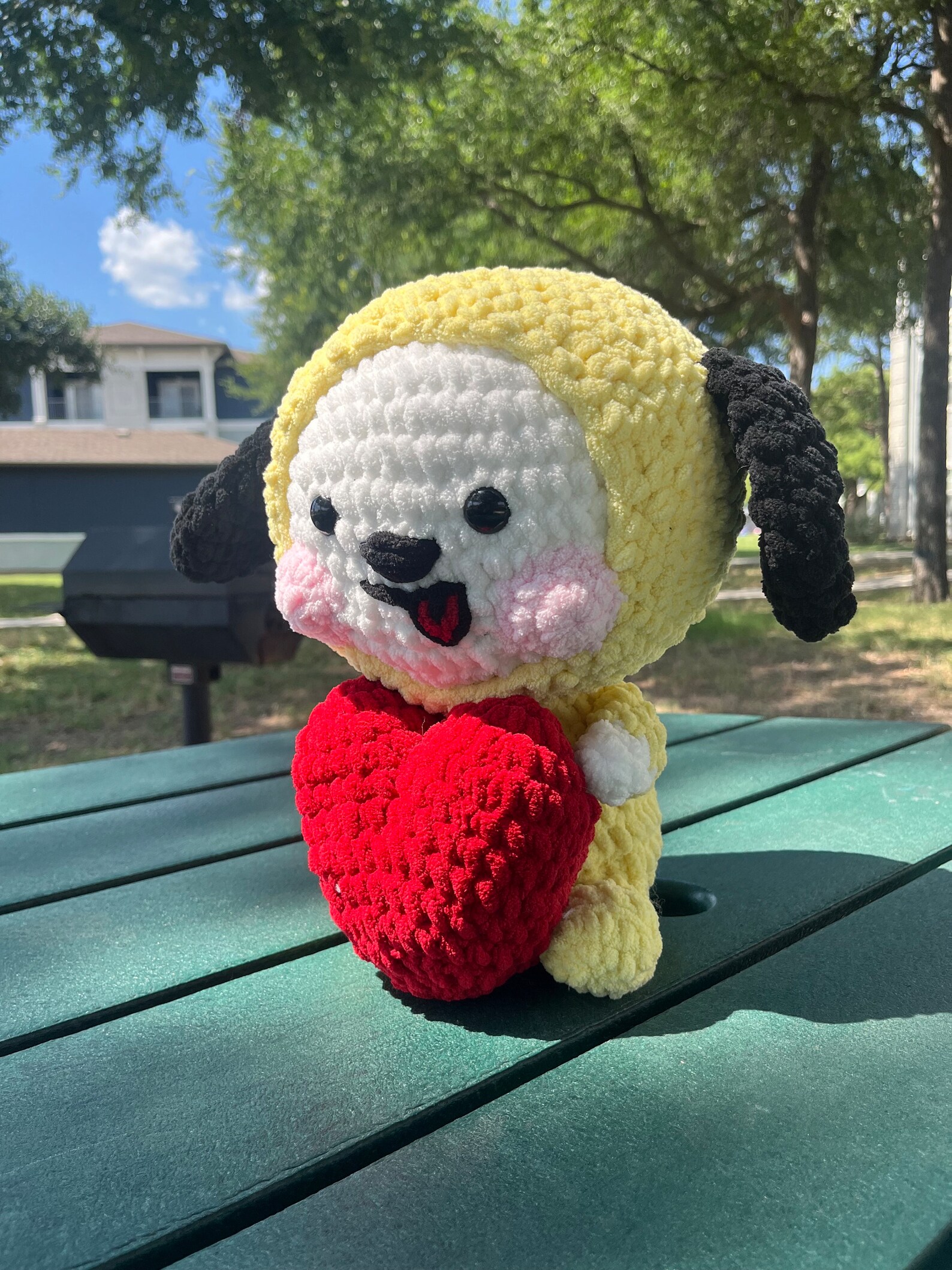 Crochet BT21, Yellow Dog, Chimmy Crochet, Handmade Crochet BT21, Chimmy ...