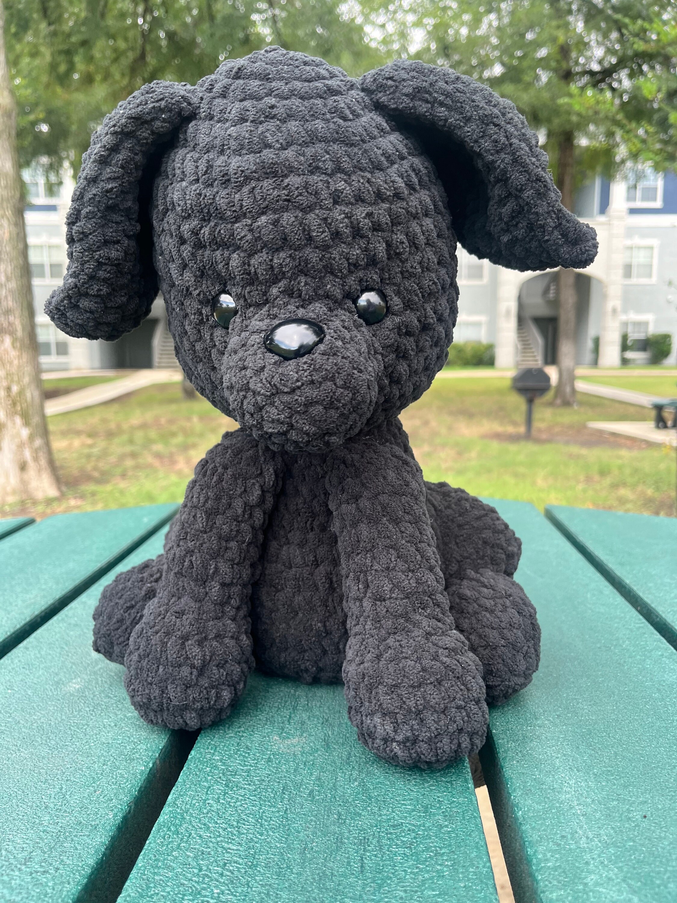 Crochet Labrador, Dog Plushie, Dog Crochet Plushie, Black Labrador Dog ...