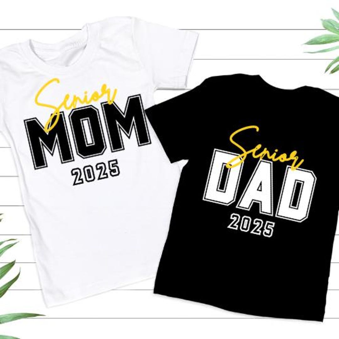 Senior Mom & Dad 2025 Bundle | Class of 2025 Svg | Proud Mom of a 2025 ...