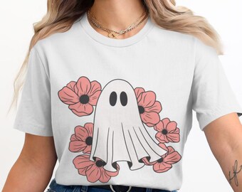 Cute Flower Ghosts Bundle PNG ONLY Digital Download, Cricut Silhouette ...