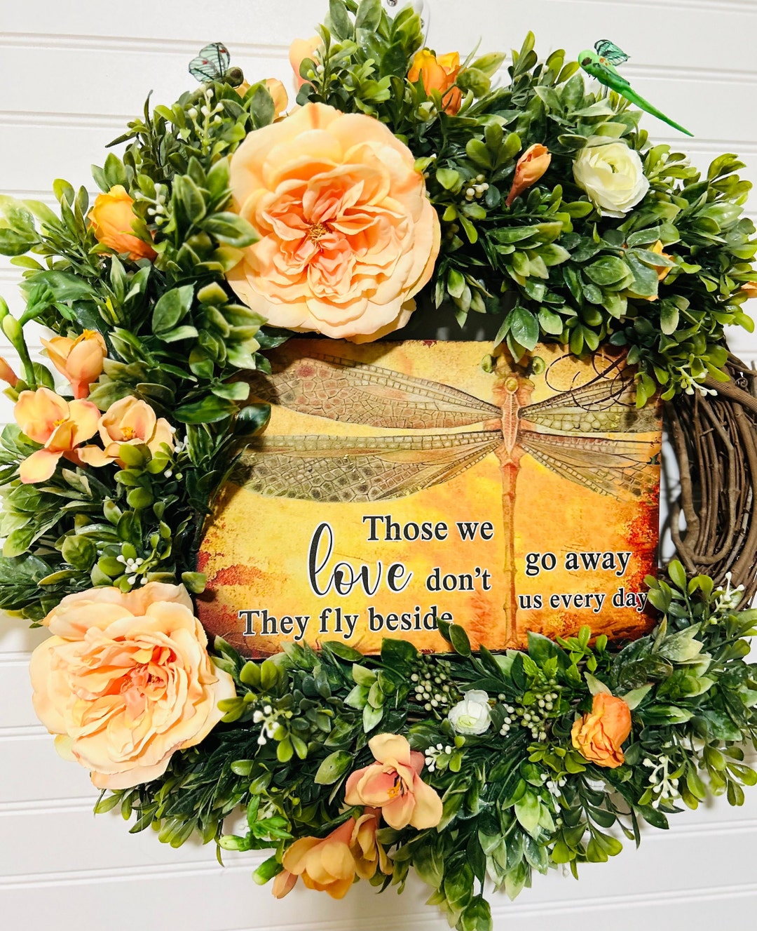 Memorial Grapevine Wreath | Celebration of Life Remembrance Wreath ...