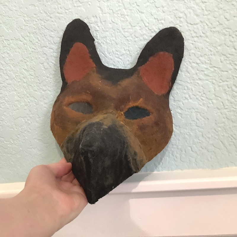 German Shepherd Mask Therian - Etsy