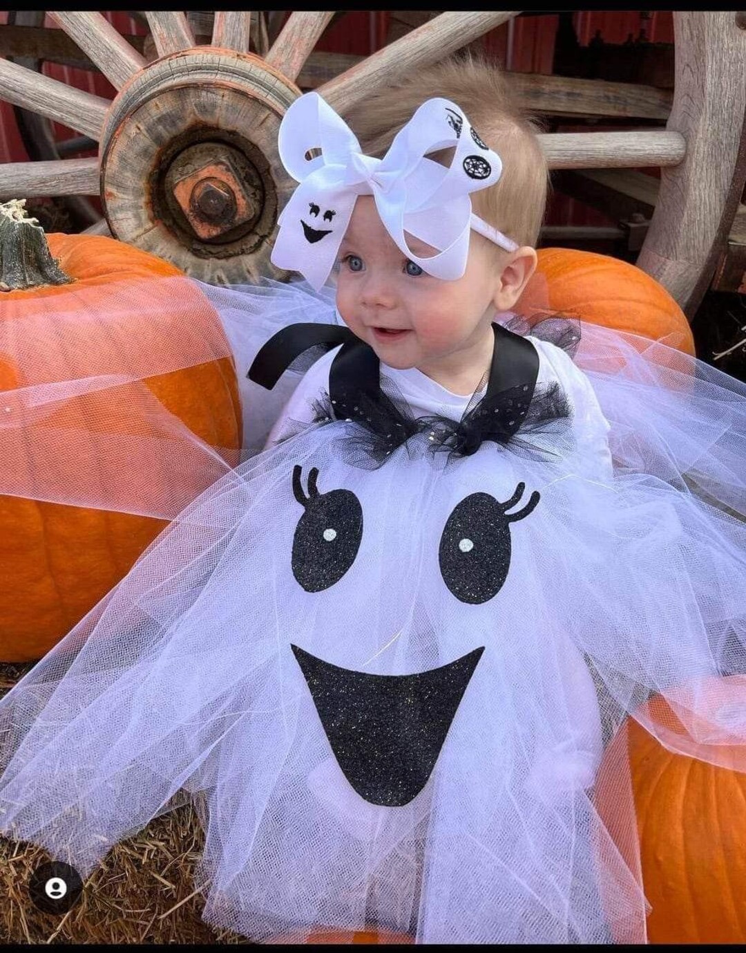 Boo Baby Ghost Tutu Costume: Toddler Halloween Dress - Etsy