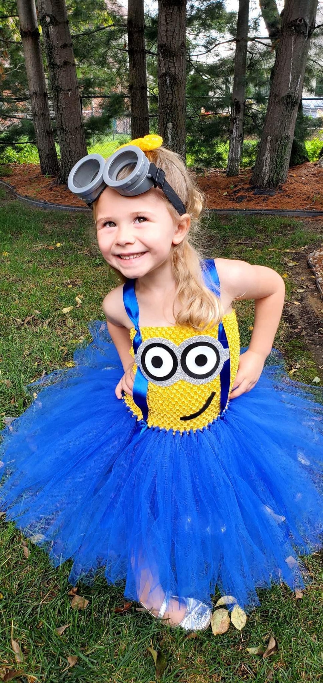 Minion Dress, Minion Dress, Minion Halloween Costume, Toddler Girl ...